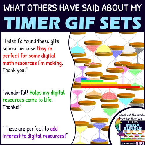 Hourglass Timer GIFs with Countdown - Animated GIFs – White Sand Timers ...