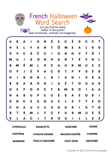 French Halloween Vocabulary Pack | Teaching Resources