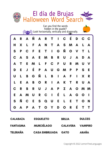 Spanish Halloween Vocabulary Pack | Teaching Resources