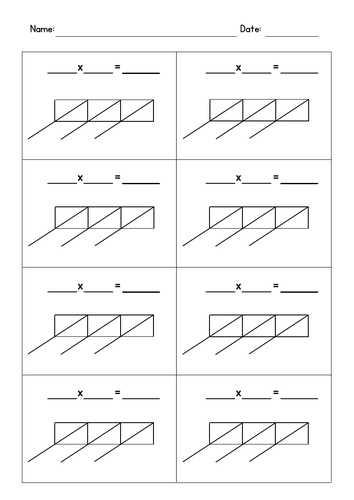 Lattice Multiplication Blank Templates (3-Digit by 1-Digit) | Teaching ... Lattice Multiplication Blank Templates (3-Digit by 1-Digit) | Teaching ...