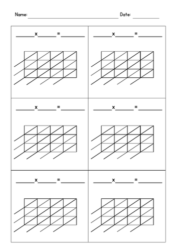 Lattice Multiplication Blank Templates (4-Digit by 3-Digit) | Teaching ... Lattice Multiplication Blank Templates (4-Digit by 3-Digit) | Teaching ...