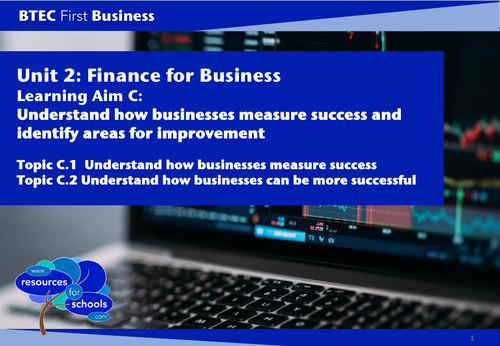 BTEC First Business Unit 2: Finance Aim C | Teaching Resources