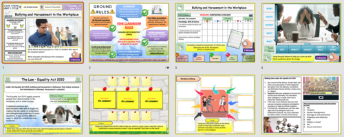 Bullying and harassment in the workplace | Teaching Resources