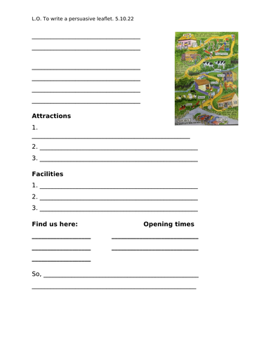 KS1 Writing a Persuasive Leaflet Seacroft Farm | Teaching Resources