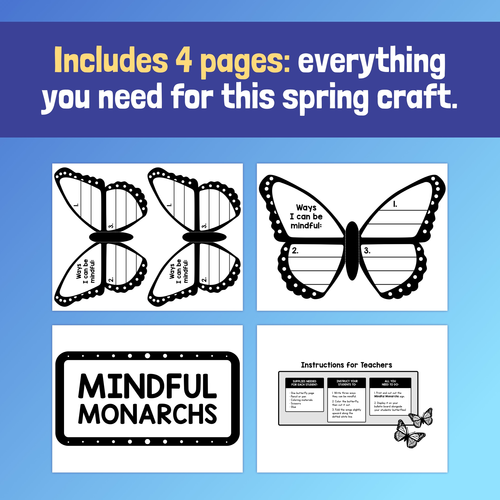 Spring Bulletin Board Mindfulness Activity | Back to School Mindful ...