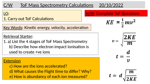 Time of flight calculations A LEVEL | Teaching Resources