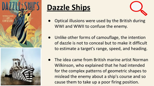 Op Art & Art History Dazzle ships | Teaching Resources