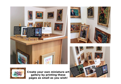 Miniature Art Gallery- Kehinde Wiley | Teaching Resources