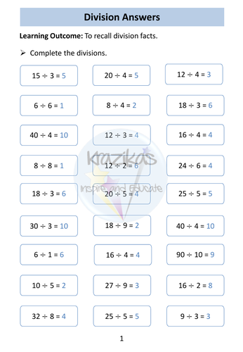 Division Workbook - Functional Skills Maths - Entry Level 3 | Teaching ...