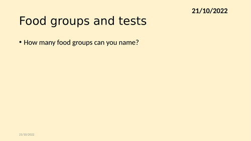 Food groups - GCSE biology | Teaching Resources