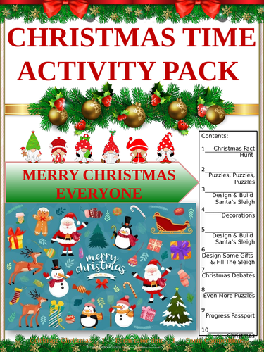 Christmas Tutor Time Activity Pack | Teaching Resources
