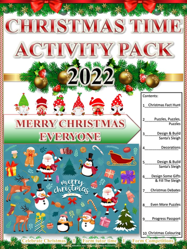 Christmas Tutor Time Activity Pack | Teaching Resources