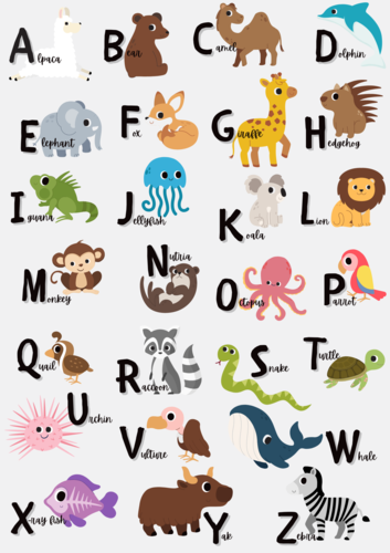 ABCD_Animals_Posters | Teaching Resources