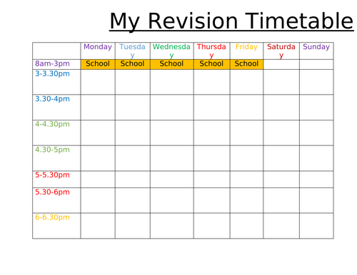 Revision Support for Students | Teaching Resources