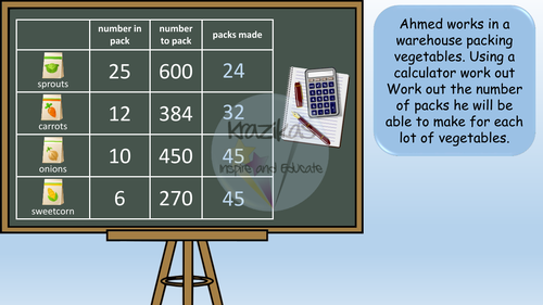Functional Skills Maths - Entry Level 3 - Division PowerPoint Lesson ...