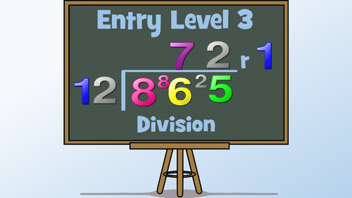 Functional Skills Maths - Entry Level 3 - Division PowerPoint Lesson ...