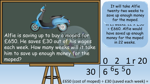 Functional Skills Maths - Entry Level 3 - Division PowerPoint Lesson ...