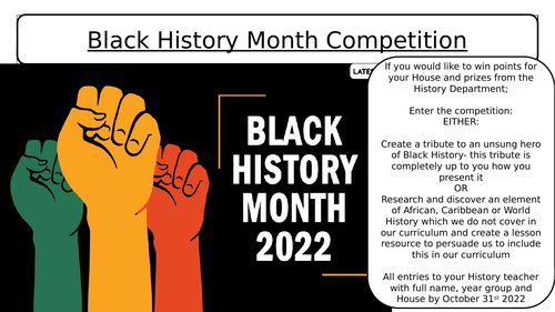 Black History Month Assembly 2022 | Teaching Resources