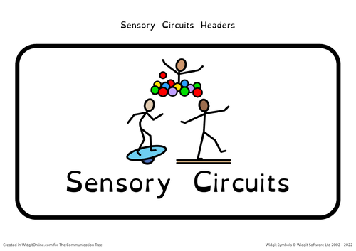 Sensory Circuit Cards | Teaching Resources