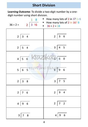 Division - PowerPoint Lesson and Workbook - Functional Skills Maths ...