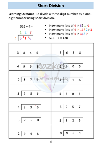 Division - PowerPoint Lesson and Workbook - Functional Skills Maths ...