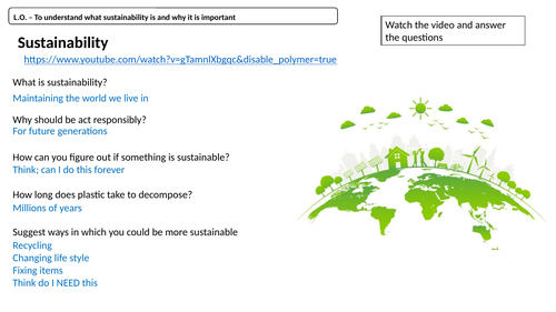 D&T- Biomimicry & sustainability | Teaching Resources