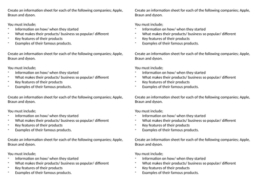 D&T- 26 Design Theory revision / homework's KS3& GCSE | Teaching Resources