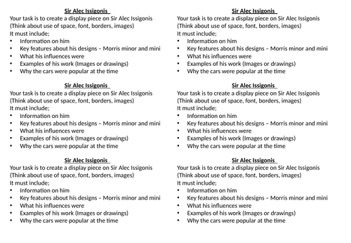 D&T- 26 Design Theory revision / homework's KS3& GCSE | Teaching Resources