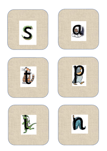 Little Wandle sound/picture cards Natural background | Teaching Resources