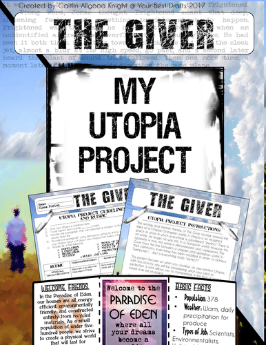 The Giver Utopia Project: Activity to introduce students to the novel ...