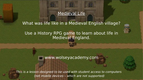 Medieval Life - Game Guide | Teaching Resources