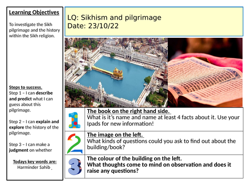 The nature of pilgrimage- scheme of work and lessons | Teaching Resources