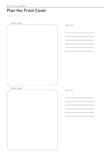 Write a Picture Book Templates | Teaching Resources