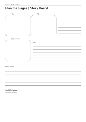 Write a Picture Book Templates | Teaching Resources