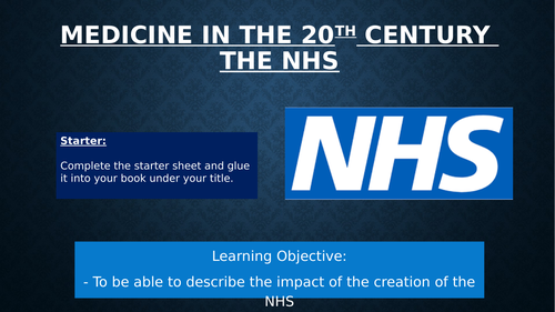 Modern Medicine GCSE History | Teaching Resources
