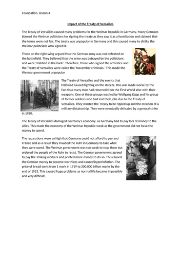 Interwar Years: Causes of the Second World War | Teaching Resources