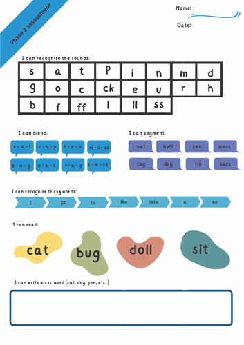 Phase_2_Phonics_Assessment | Teaching Resources
