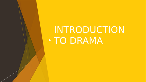 KS3 Introduction to Drama SOW/SOL | Teaching Resources