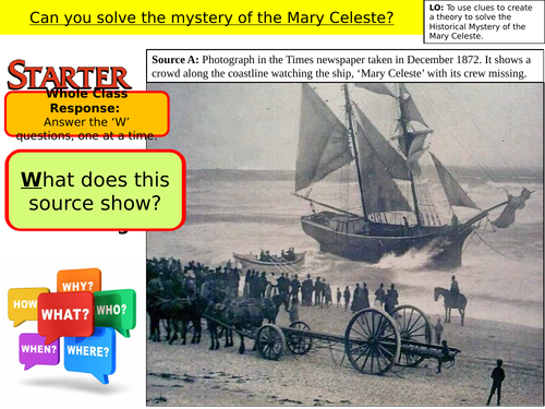 Can you solve the mystery of the Mary Celeste? | Teaching Resources