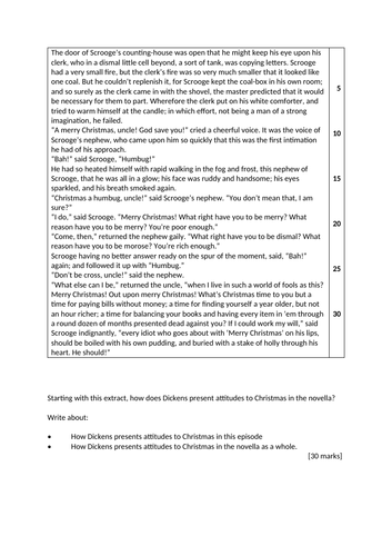 A Christmas Carol full teaching GCSE unit | Teaching Resources