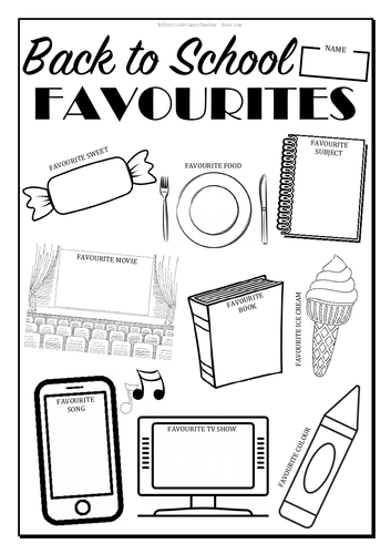 About Me - Get to know the children's favourites | Teaching Resources