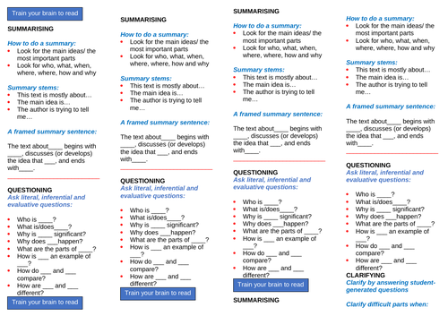 Reciprocal Reading role bookmarks for Guided Reading | Teaching Resources