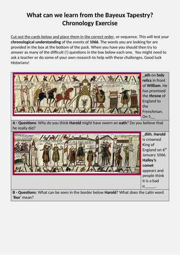 What can we learn from the Bayeux Tapestry? | Teaching Resources