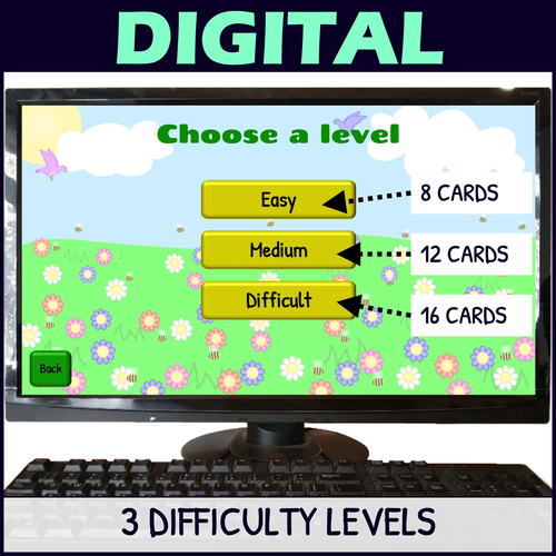 Spring Fractions Activity FREE SAMPLE - Matching Game - Halves to ...