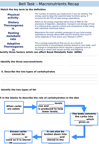 BTEC Sport Level 3 - Unit 2 - Question 3 | Teaching Resources