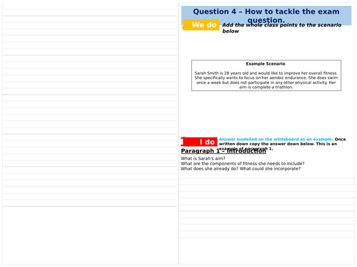 BTEC Level 3 - Unit 2 - Question 4 | Teaching Resources