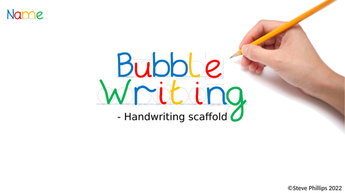 Bubble Writing - Starter Pack **NON-CURSIVE** | Teaching Resources