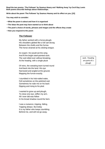 Eduqas Unseen Poetry Bundle | Teaching Resources