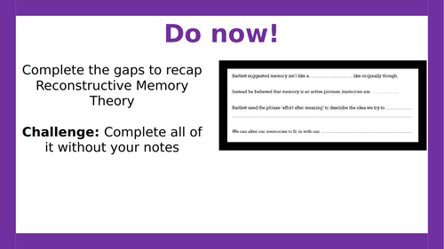 AQA GCSE Psychology: Factors affecting the accuracy of memory ...