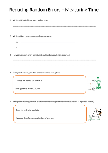KS3 Scientific Skills Reducing Random Errors | Teaching Resources